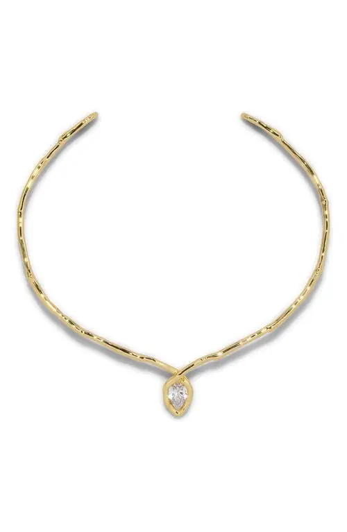 Alexis Bittar Astrales Pear-cut Zirconia Collar Necklace - Stones