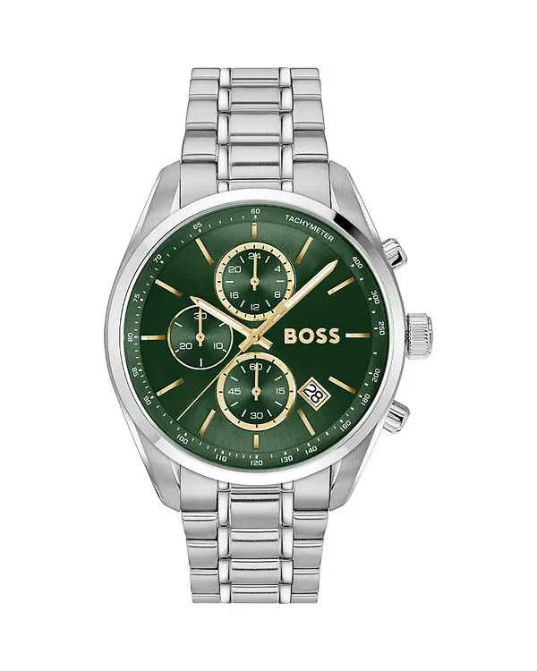 Hugo Boss Grand Prix 44 Chronograph - Green/silver