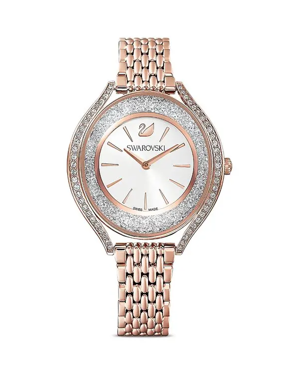 SWAROVSKI Crystalline Aura Watch - White/rose Gold