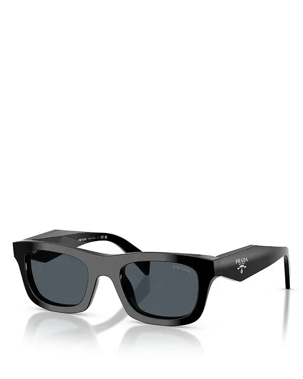 Prada 53mm Pillow Sunglasses - Black