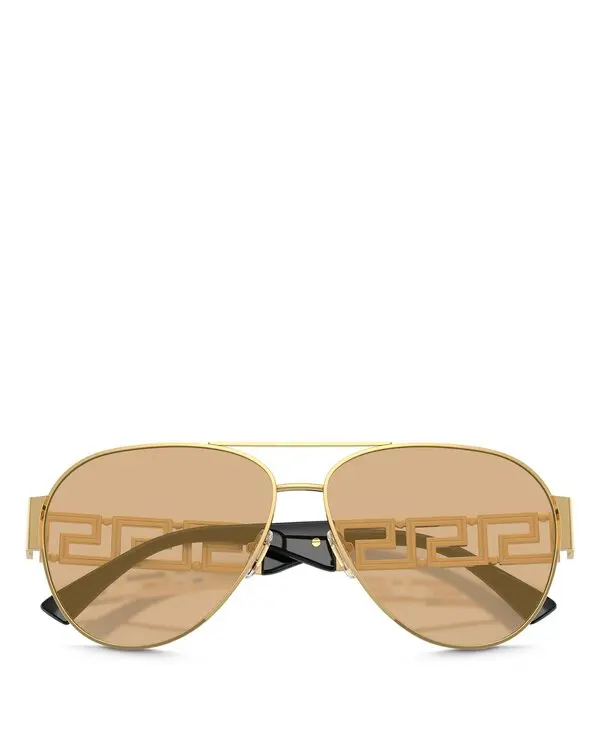 Versace 61mm Aviator Sunglasses