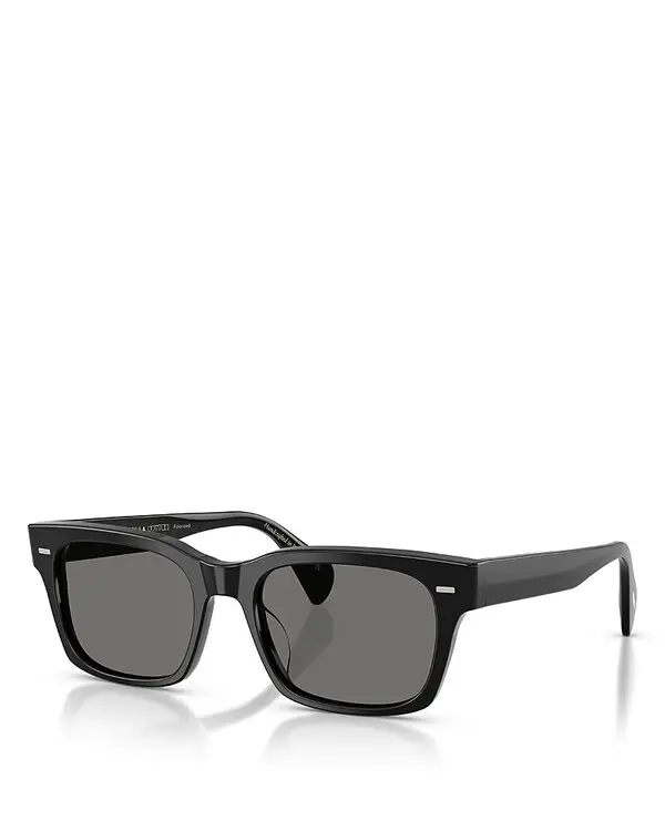 Oliver Spencer Ryce Sun Square Sunglasses - Black