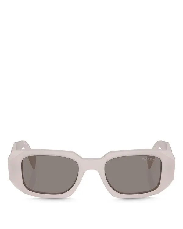 Prada 49mm Rectangular Sunglasses