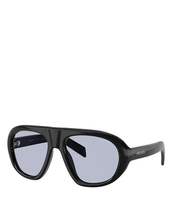 Prada Round Frame Sunglasses - Blue/black