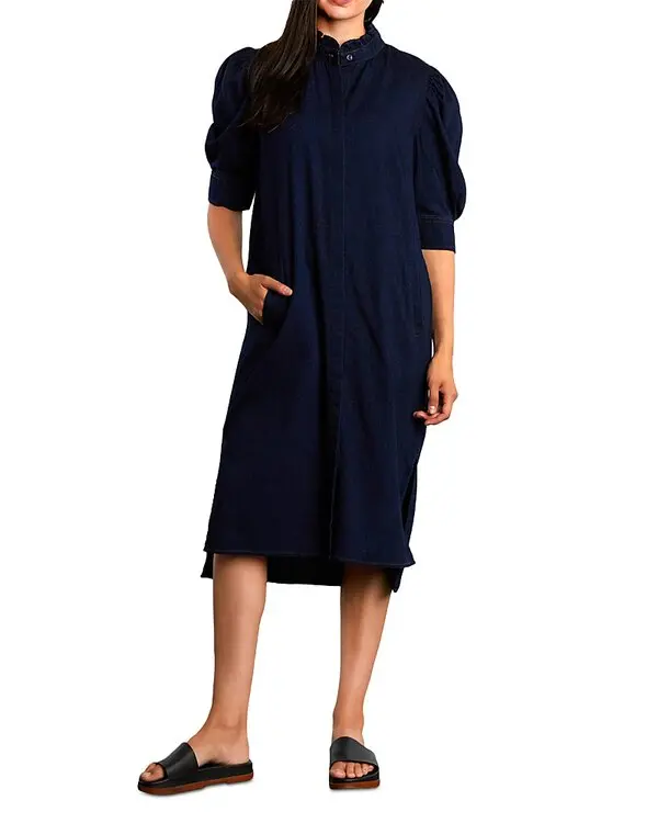BILLY T Puff Sleeve Dress - True Indigo