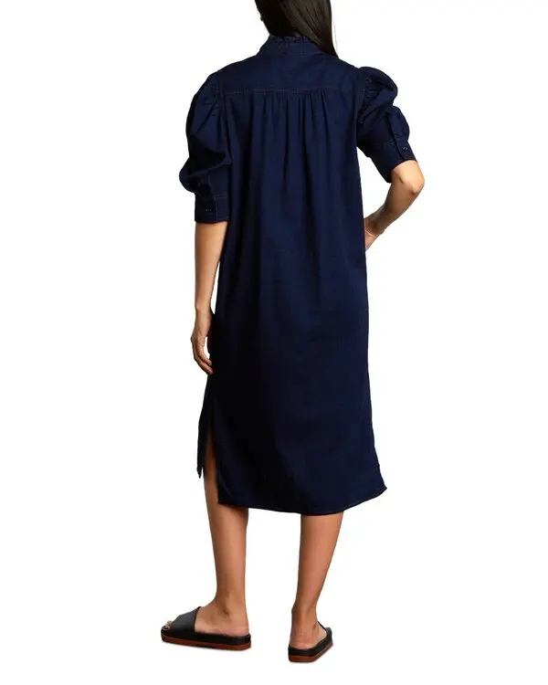 BILLY T Puff Sleeve Dress - True Indigo