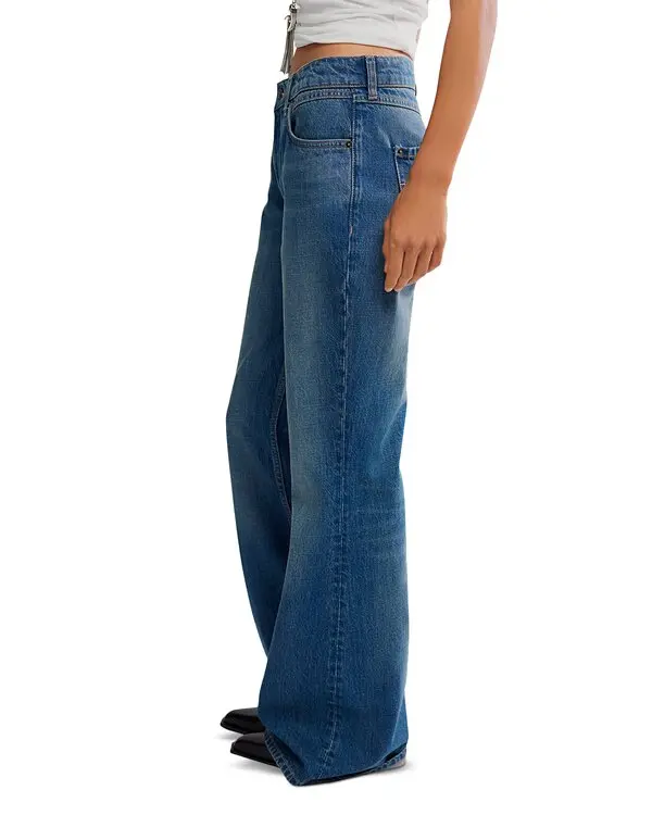 Free People West Coast High-rise Flare Jeans - Dodger