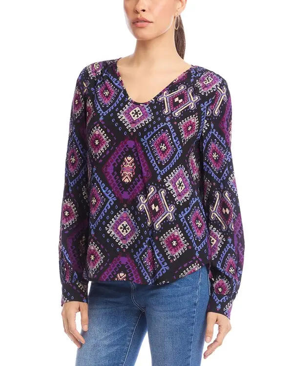 Karen Kane Shirred Blouse