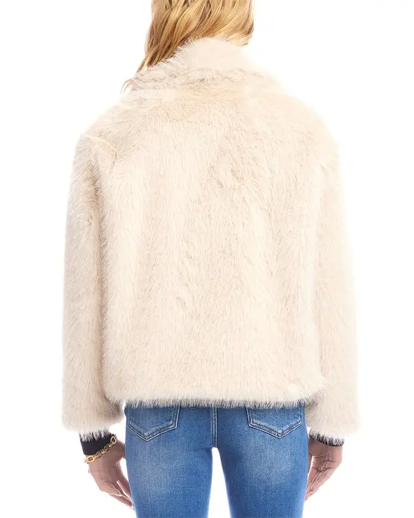 Karen Kane Cropped Faux Fur Jacket