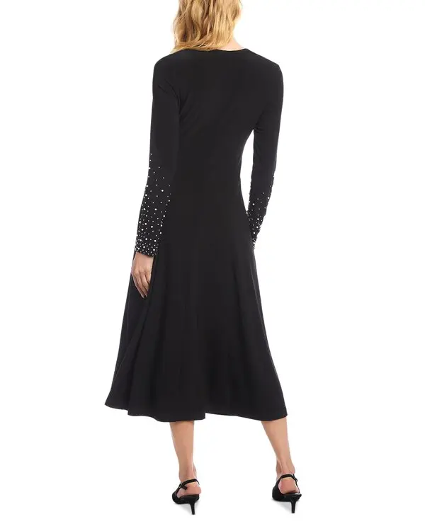 Karen Kane Kate Beaded Sleeve Travel Dress