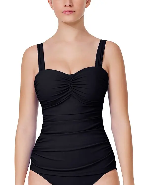 GOTTEX Underwire D Cup Tankini Top - Black