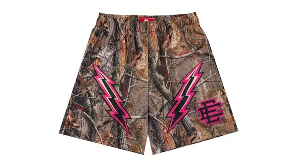 ERIC EMANUEL Ee Basic Short - Tree Camo/black/pink Bolt