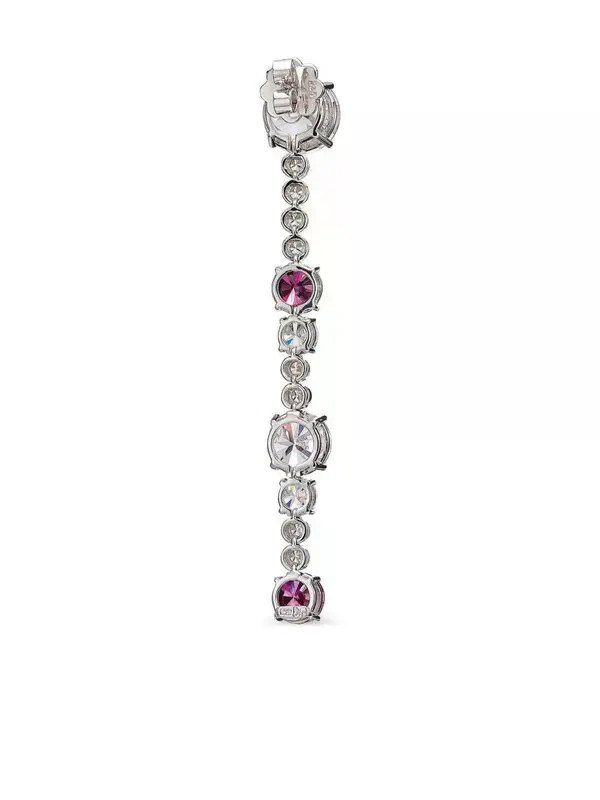 ANABELA CHAN 14kt White Gold, Ruby, And Diamond Drop Earrings