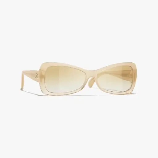 Chanel Butterfly Sunglasses - Nude