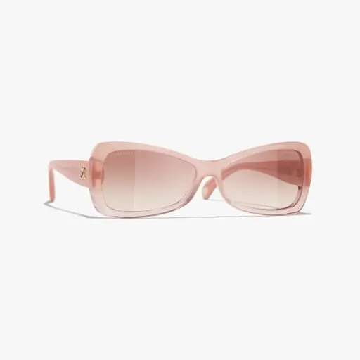 Chanel Butterfly Sunglasses - Pale Pink