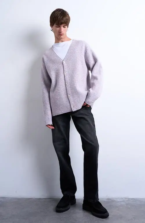 Topman Twist Yarn V-neck Cardigan