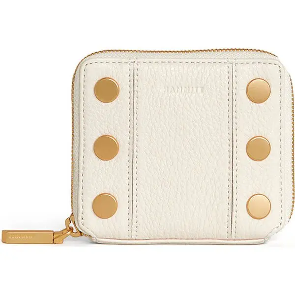 HAMMITT 5 North Wallet - Calla Lily White/brushed Gold
