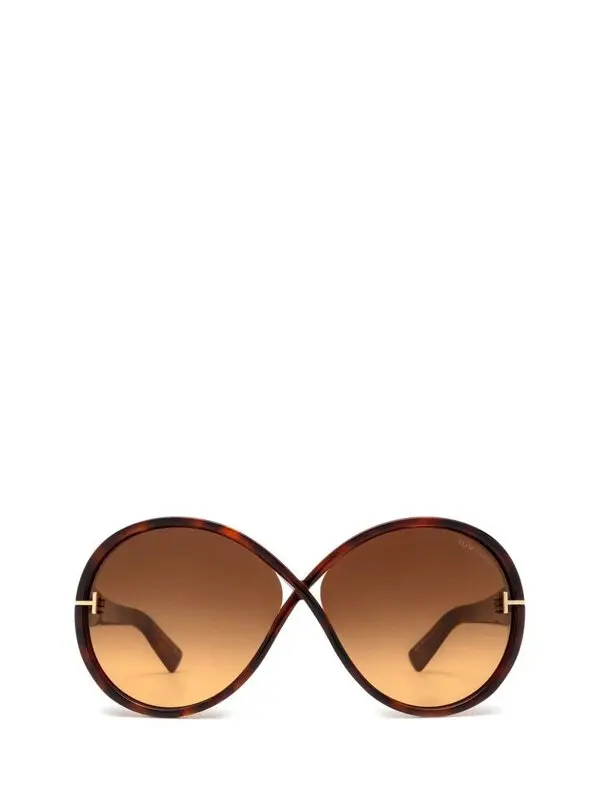 TOM FORD Octagon Sunglasses Ft1116 53f - Blonde Havana