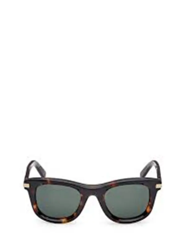 Zegna Acetate Square Frame Sunglasses - Brown