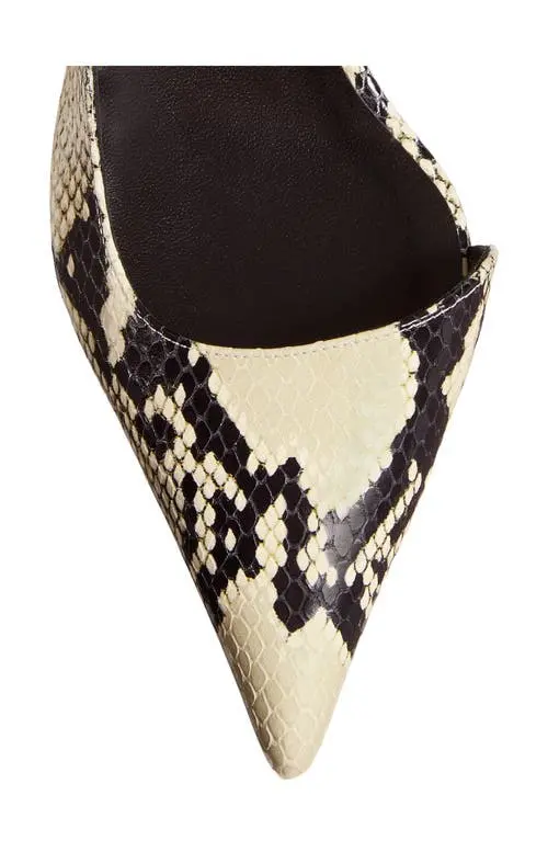 Khaite Jett Snakeskin Embossed Half D'orsay Pumps