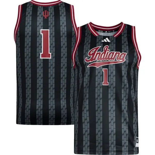 Adidas 1 Indiana Hoosiers Replica Swingman Jersey - Black