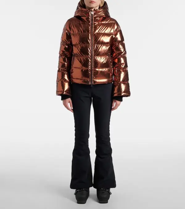 Perfect Moment Polar Flare Down Ski Jacket - Orange