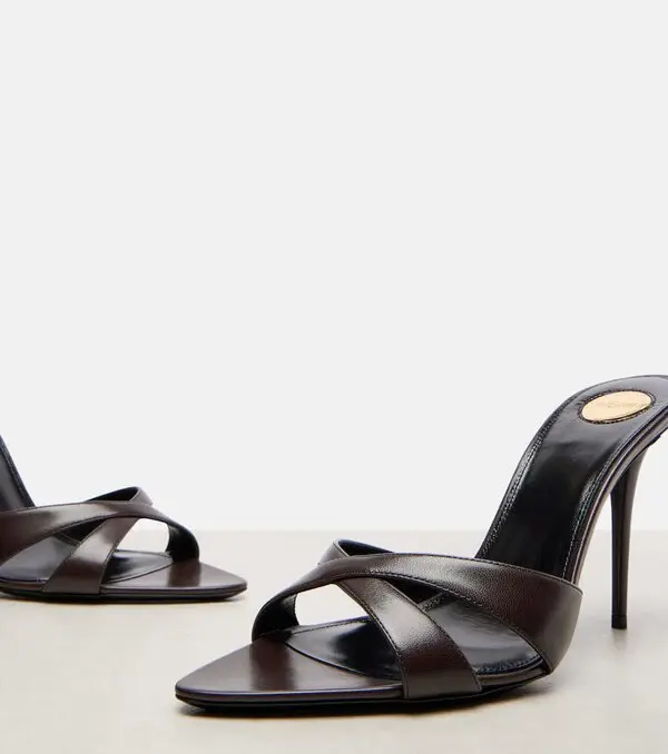 Saint Laurent Kirat 95 Leather Sandals