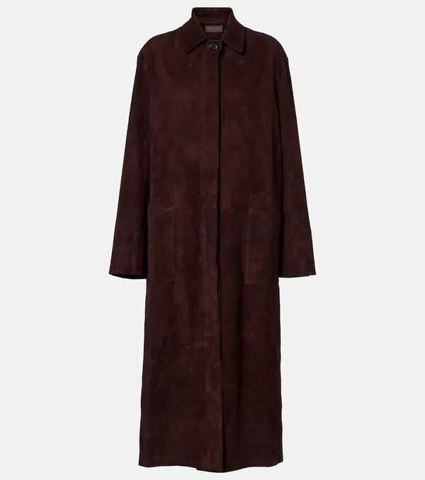 Stouls Suede Coat - Brown