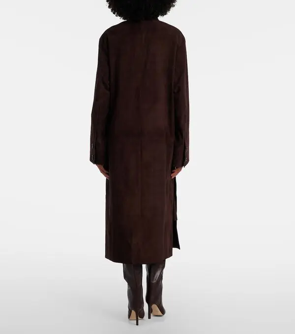 Stouls Suede Coat - Brown