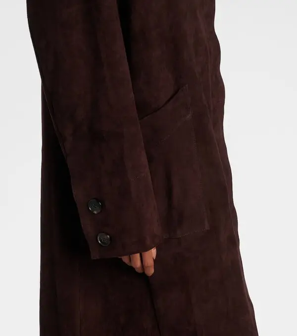 Stouls Suede Coat - Brown