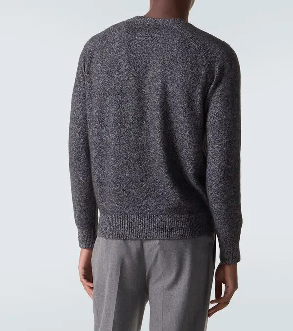 Zegna Cashmere Crewneck Sweater - Grey