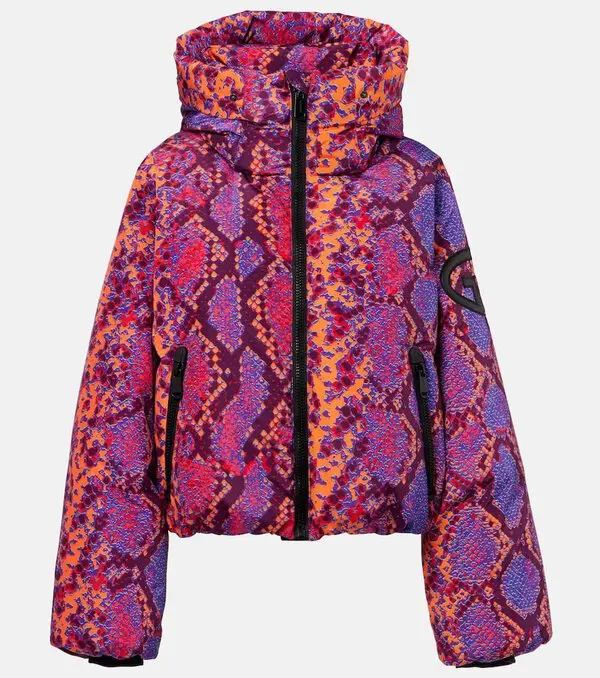 Goldbergh Lucinda Animal-print Down Ski Jacket - Multicoloured