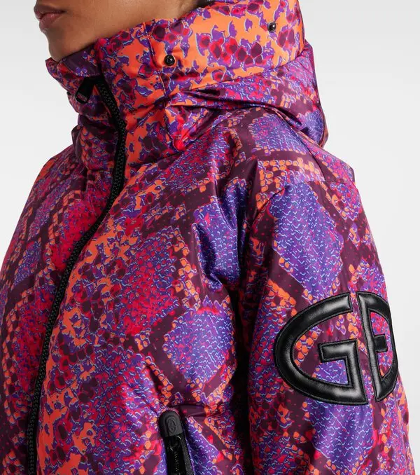 Goldbergh Lucinda Animal-print Down Ski Jacket - Multicoloured