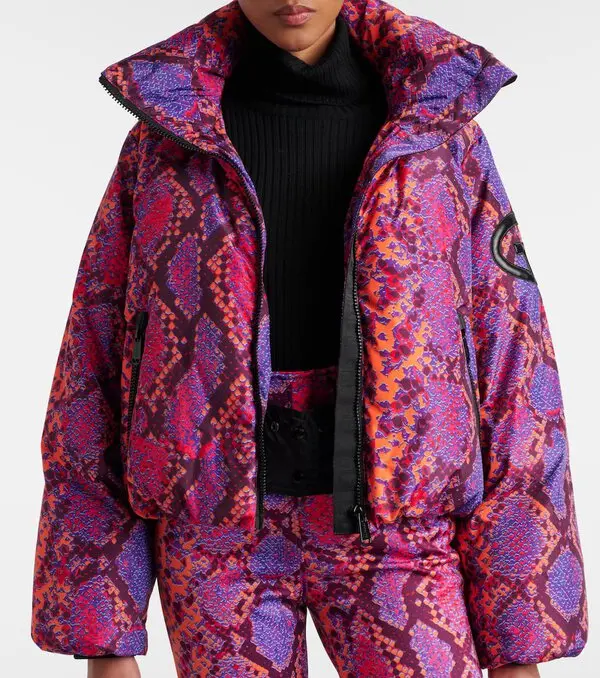 Goldbergh Lucinda Animal-print Down Ski Jacket - Multicoloured