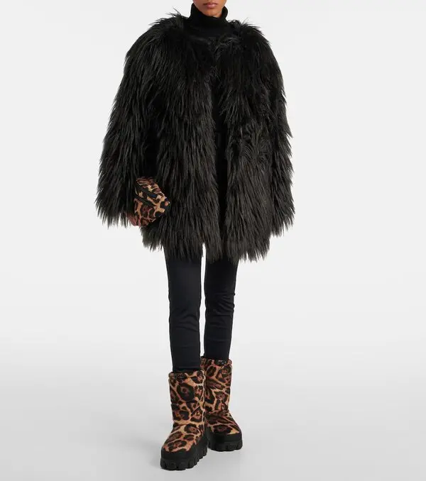 Goldbergh Snowy Leopard-print Boots
