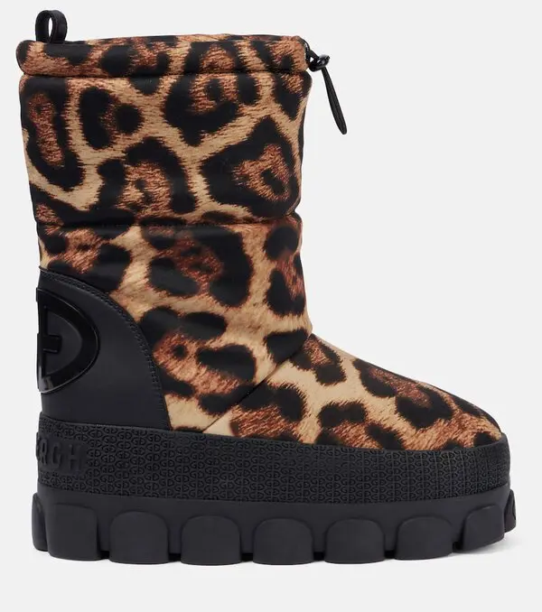 Goldbergh Snowy Leopard-print Boots