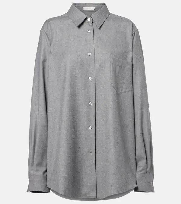 THE ROW Pino Virgin Wool Shirt