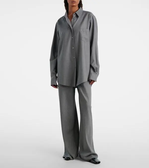THE ROW Pino Virgin Wool Shirt