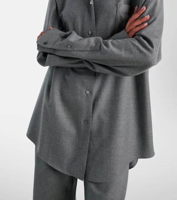 THE ROW Pino Virgin Wool Shirt