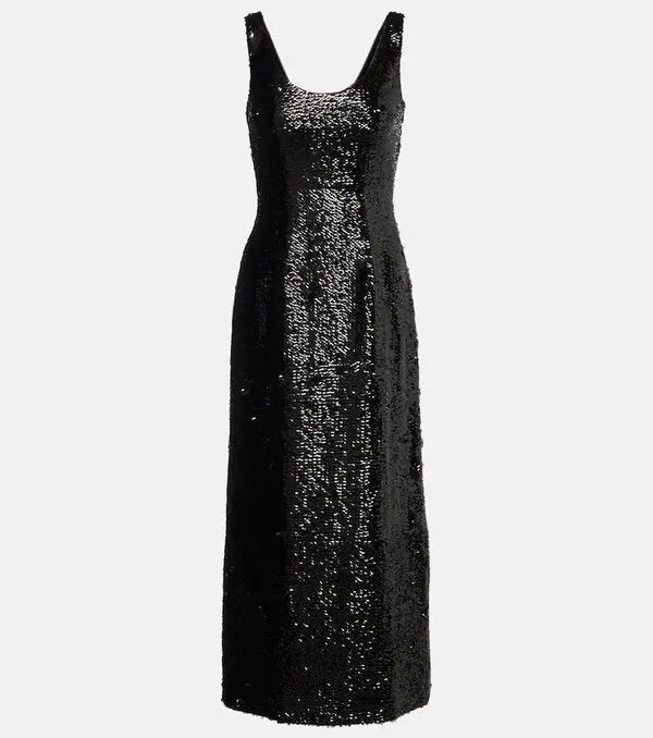 EMILIA WICKSTEAD Tippini Sequined Midi Dress