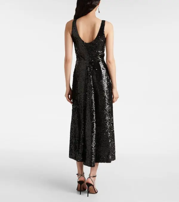 EMILIA WICKSTEAD Sequined Midi Dress