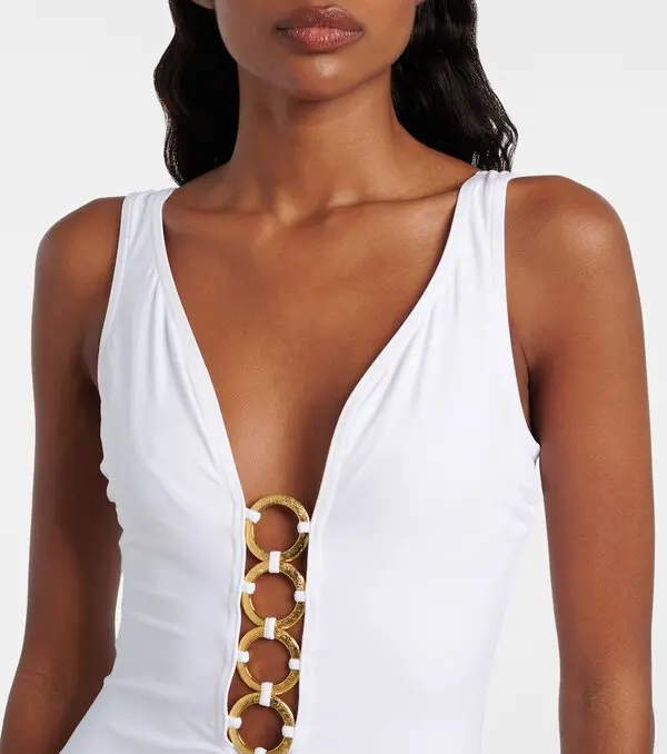 KARLA COLLETTO Luca Printed One-piece Swimsuit - White