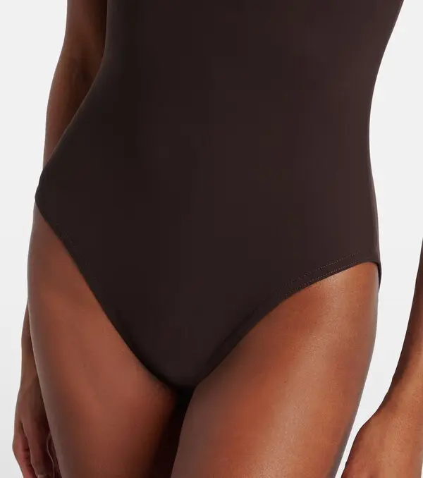 KARLA COLLETTO Luca Ring-detail Swimsuit - Brown