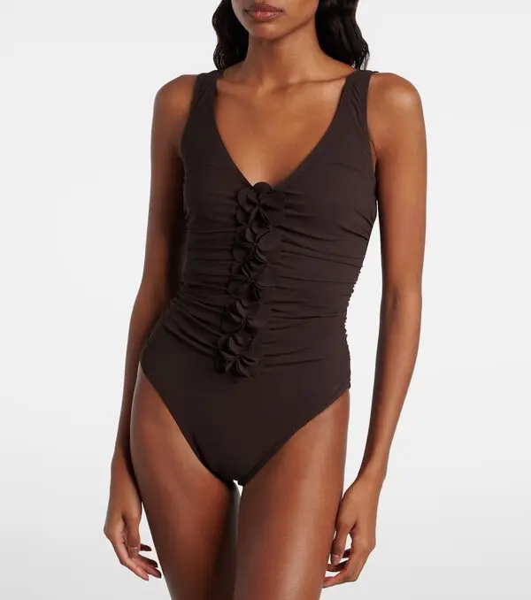 KARLA COLLETTO Tess Floral-appliqué Swimsuit
