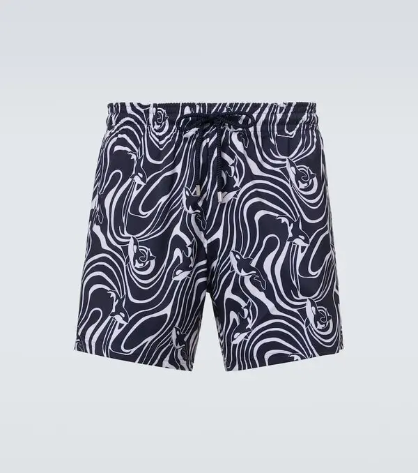 Vilebrequin Printed Swim Trunks - Blue