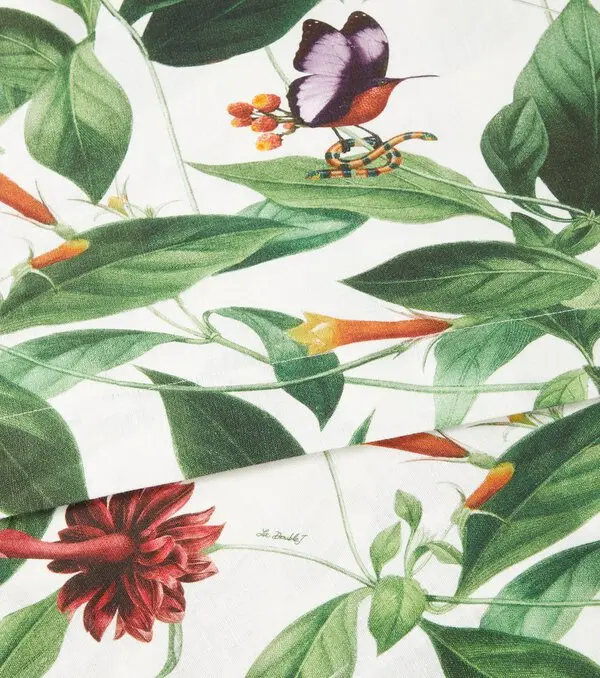 La DoubleJ Bosco Blooms Large Canvas Tablecloth