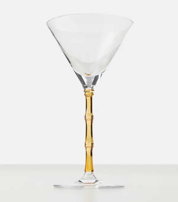 La DoubleJ Bamboo Set Of 2 Martini Glasses - Transparent