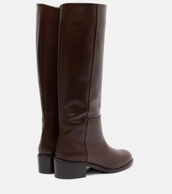 AQUAZZURA Sellier Leather Knee-high Boots