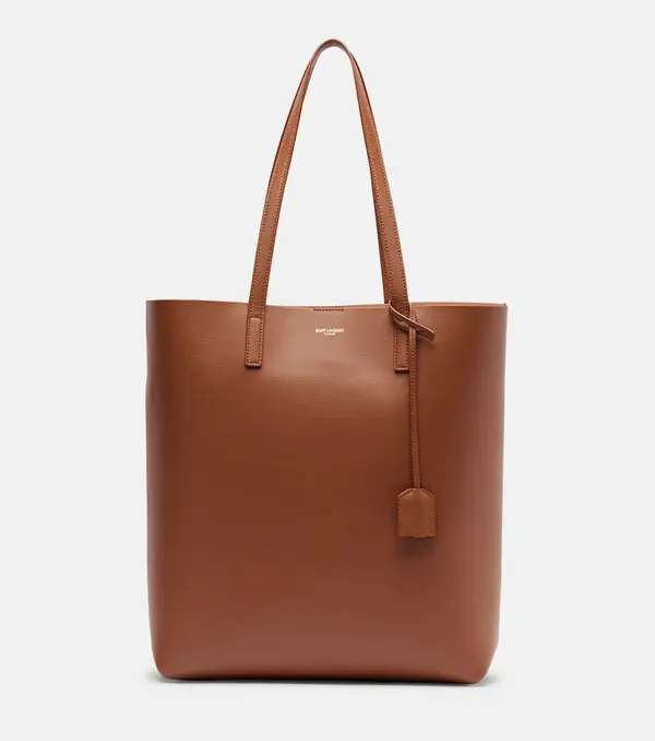 Saint Laurent Shopping Leather Tote Bag - Brown