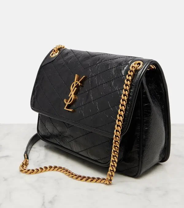 Saint Laurent Niki Medium Leather Shoulder Bag